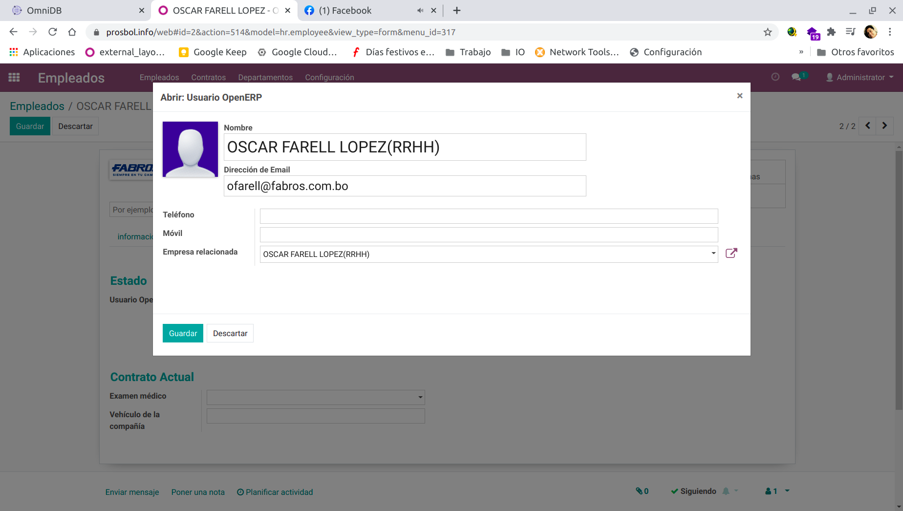 ODOO NOTIFICATIONS DESKTOP
